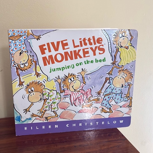 HMCo | Other | 5 Little Monkeys Jumping On The Bed Board Book | Poshmark